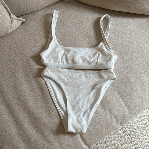 Matteau | Swim | Matteau Ninetines Bikini Chalk Crinkle | Poshmark